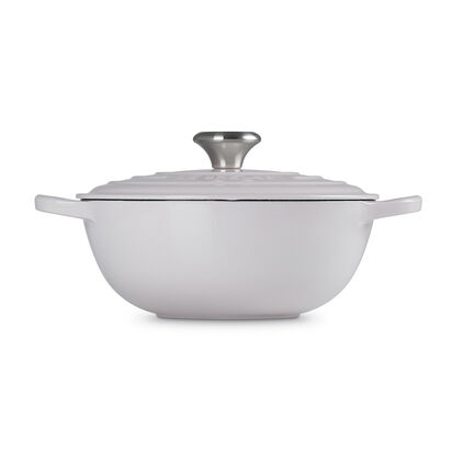 Marmite 24cm + Deep Round Dish 20cm + Bijou Large Spatula Spoon Special Set